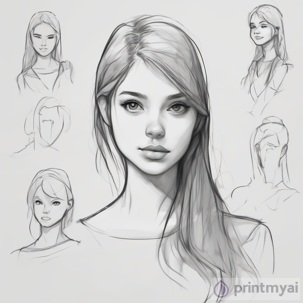 Drawing A Girl Step By Step Guide Printmyai 